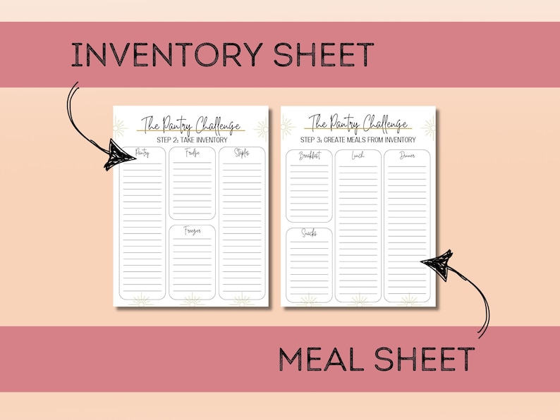 Printable Pantry Challenge, Printable Meal Planner, Printable Kitchen ...