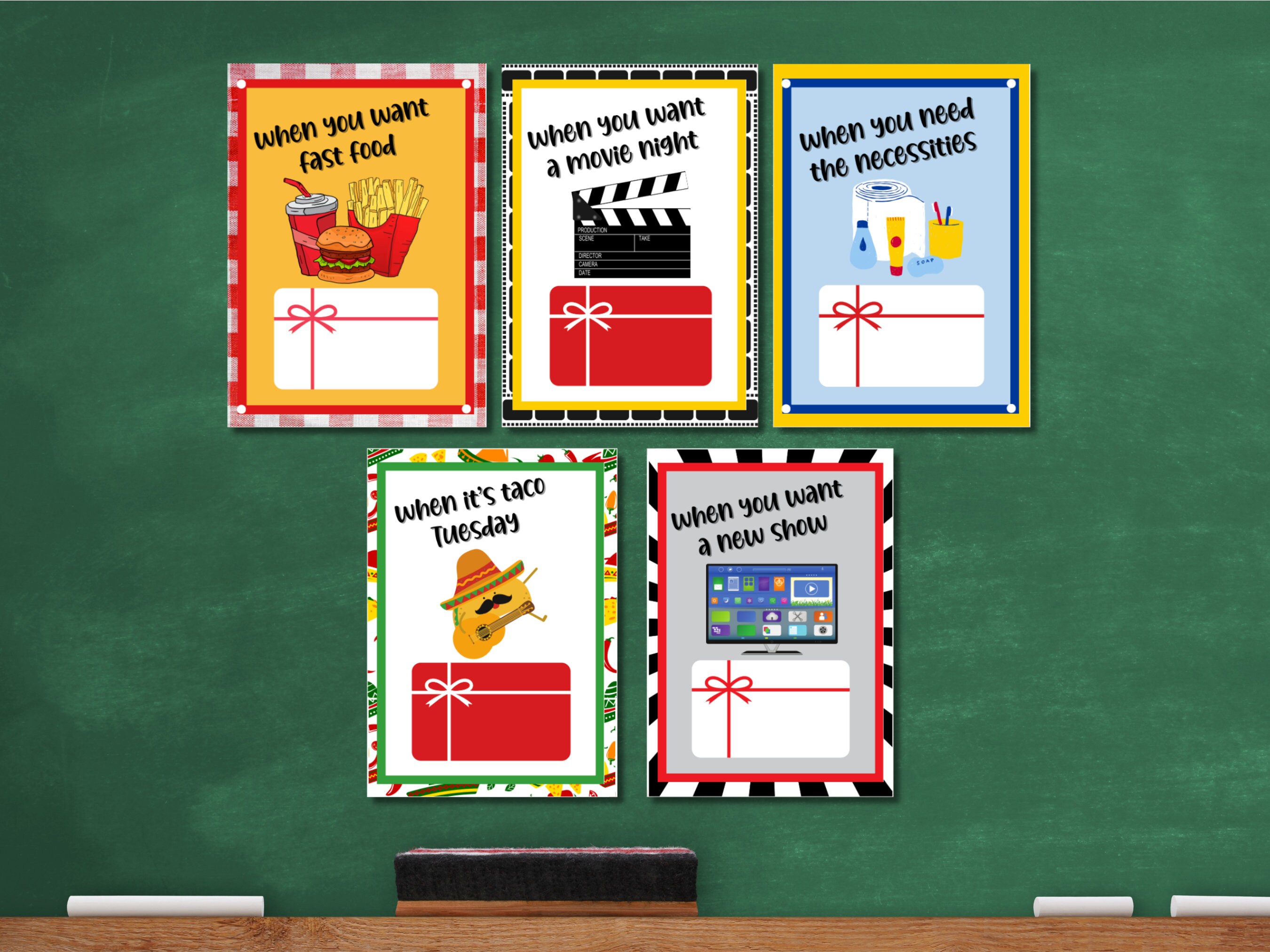 Printable College Survival Gift Card Book, Gift Card Book, College Gift ...