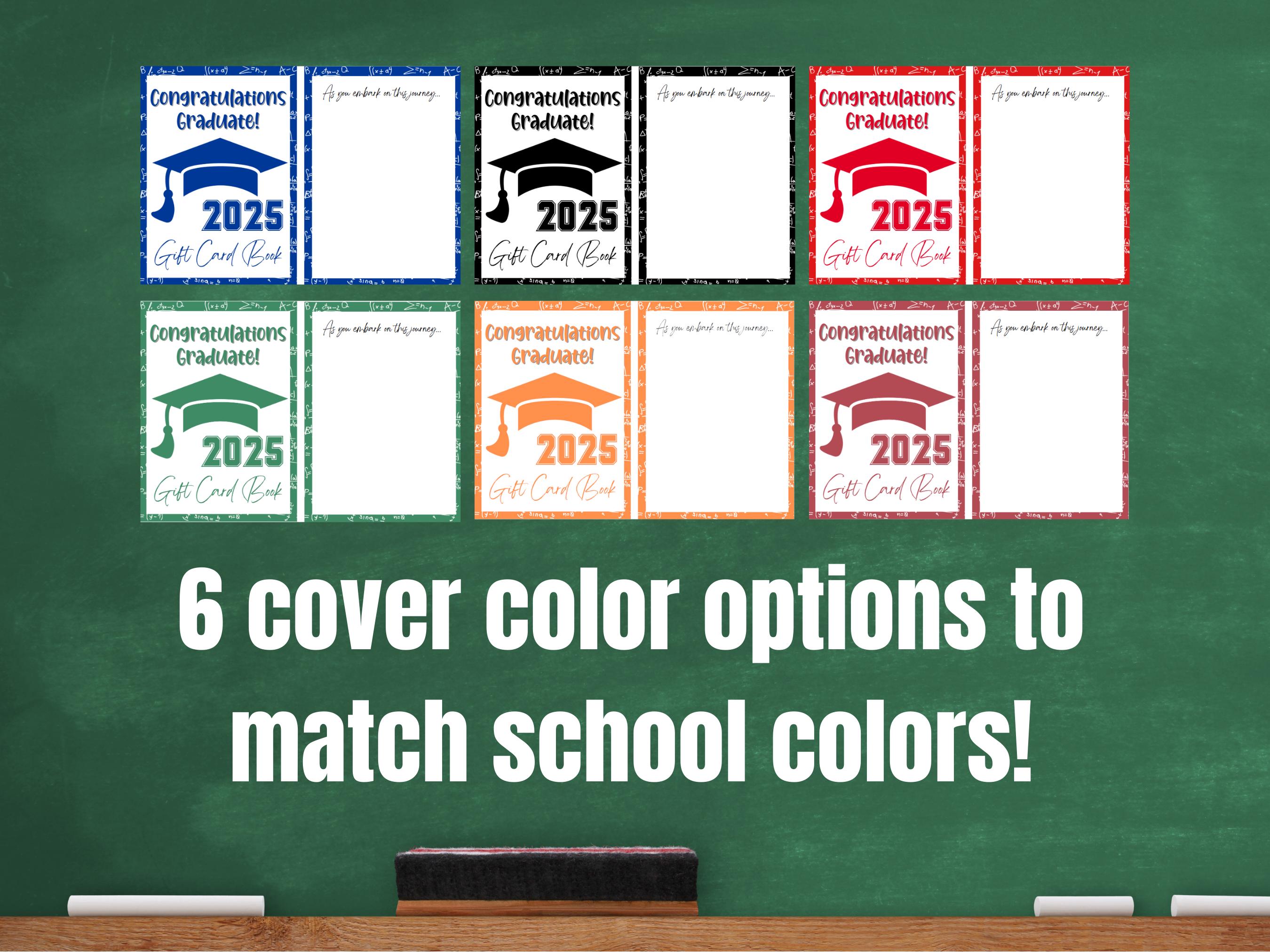 Printable Graduation Gift Card Book, Grad Survival Gift Card Book ...