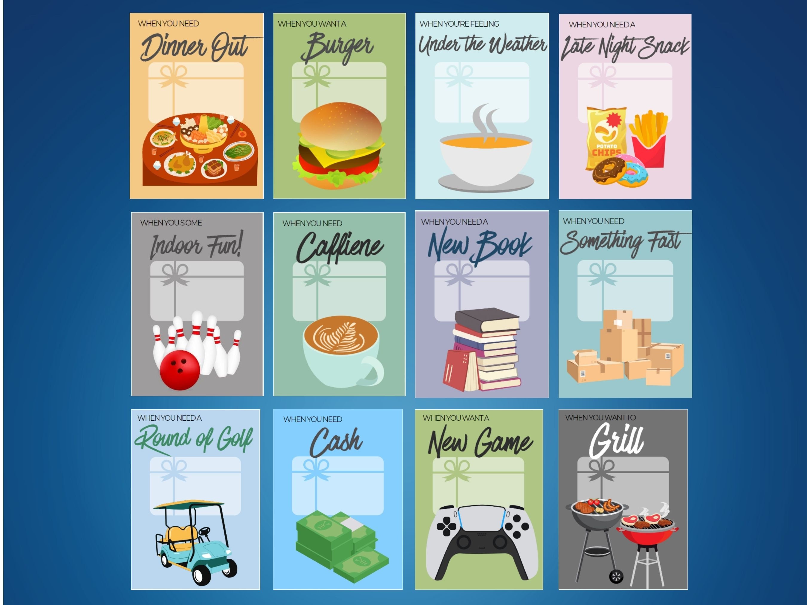 Printable Christmas Gift Card Book, Printable Holiday Gift Card Book ...