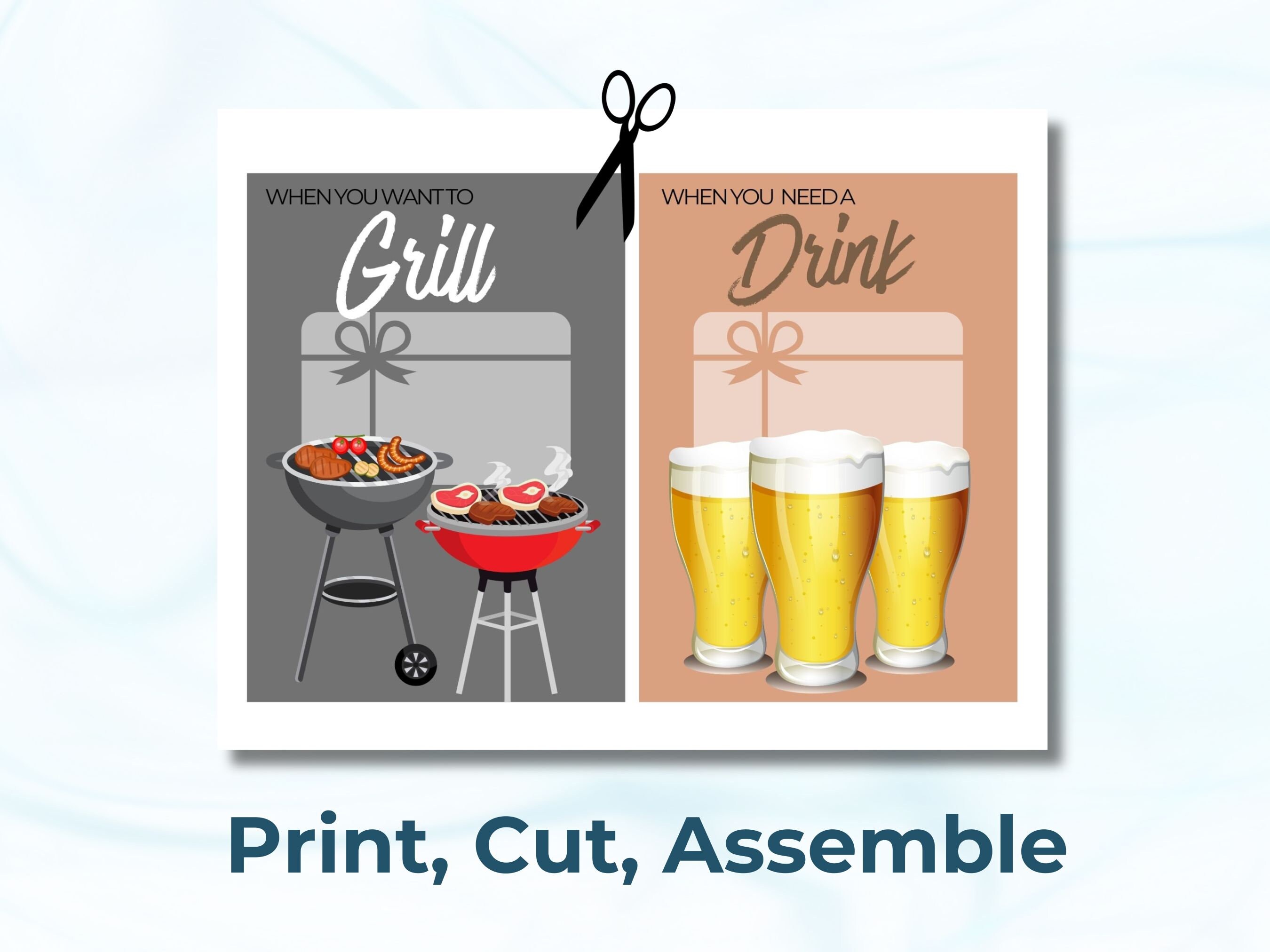 Printable Birthday Gift Card Book, Gift Card Book for Men, Gift Card ...