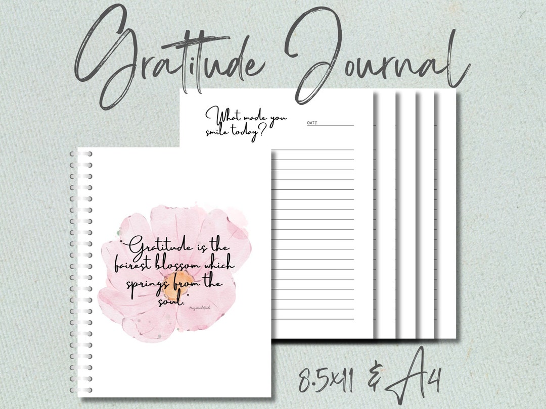 Printable Gratitude Journal, Printable Journal, Journal Prompts ...
