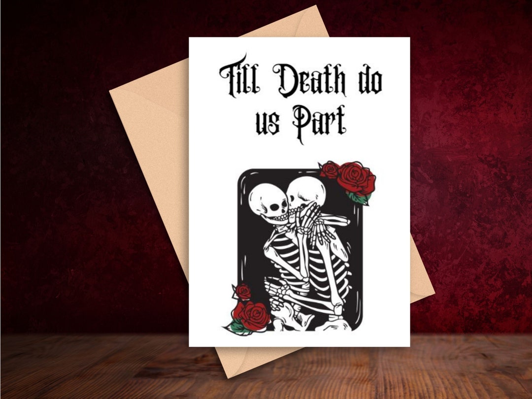 Printable Dark Valentines Day Card, Goth Valentines Card, Gift for Him ...
