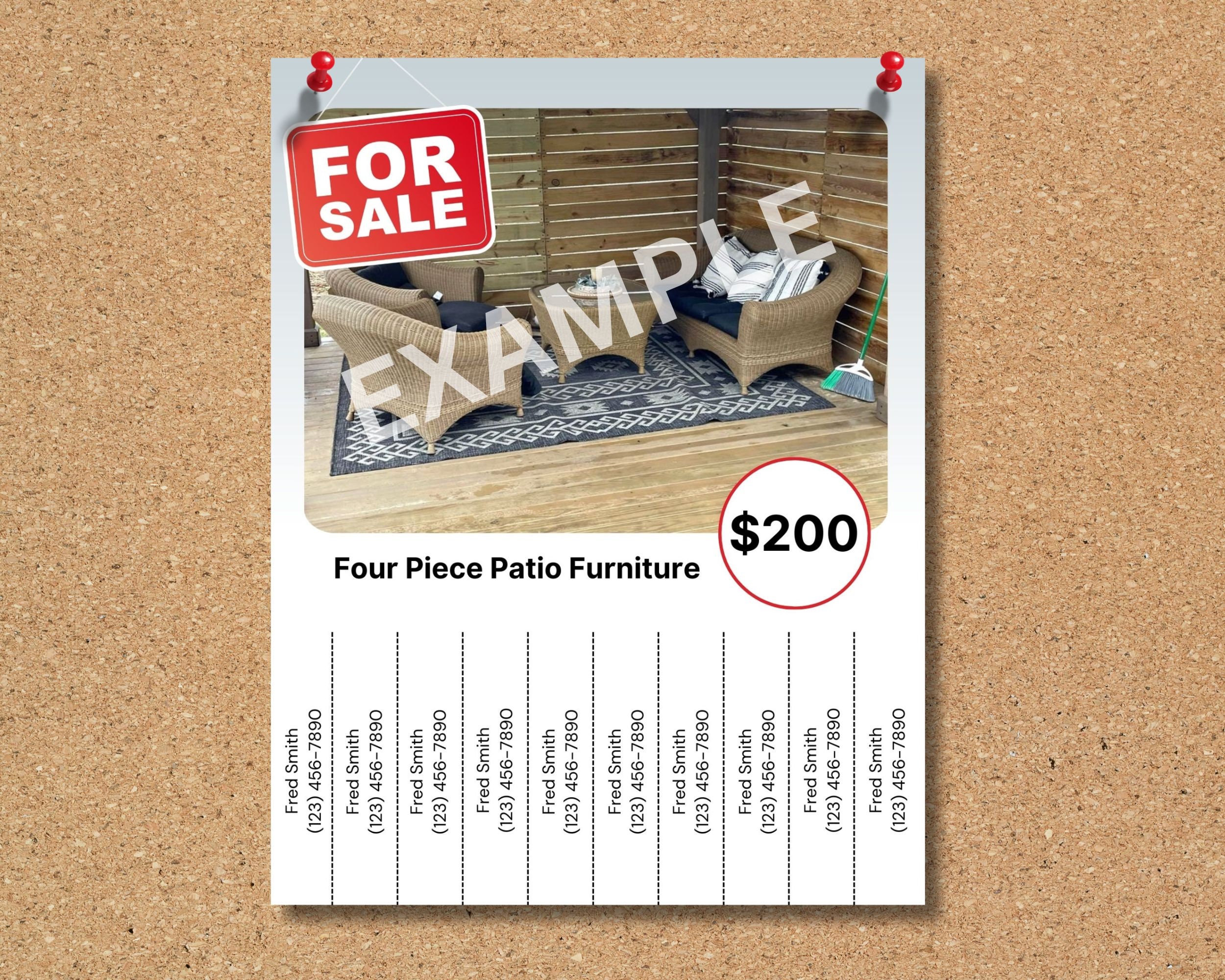 Printable for Sale Tare off Flyer, for Sale Flyer, for Sale Template ...
