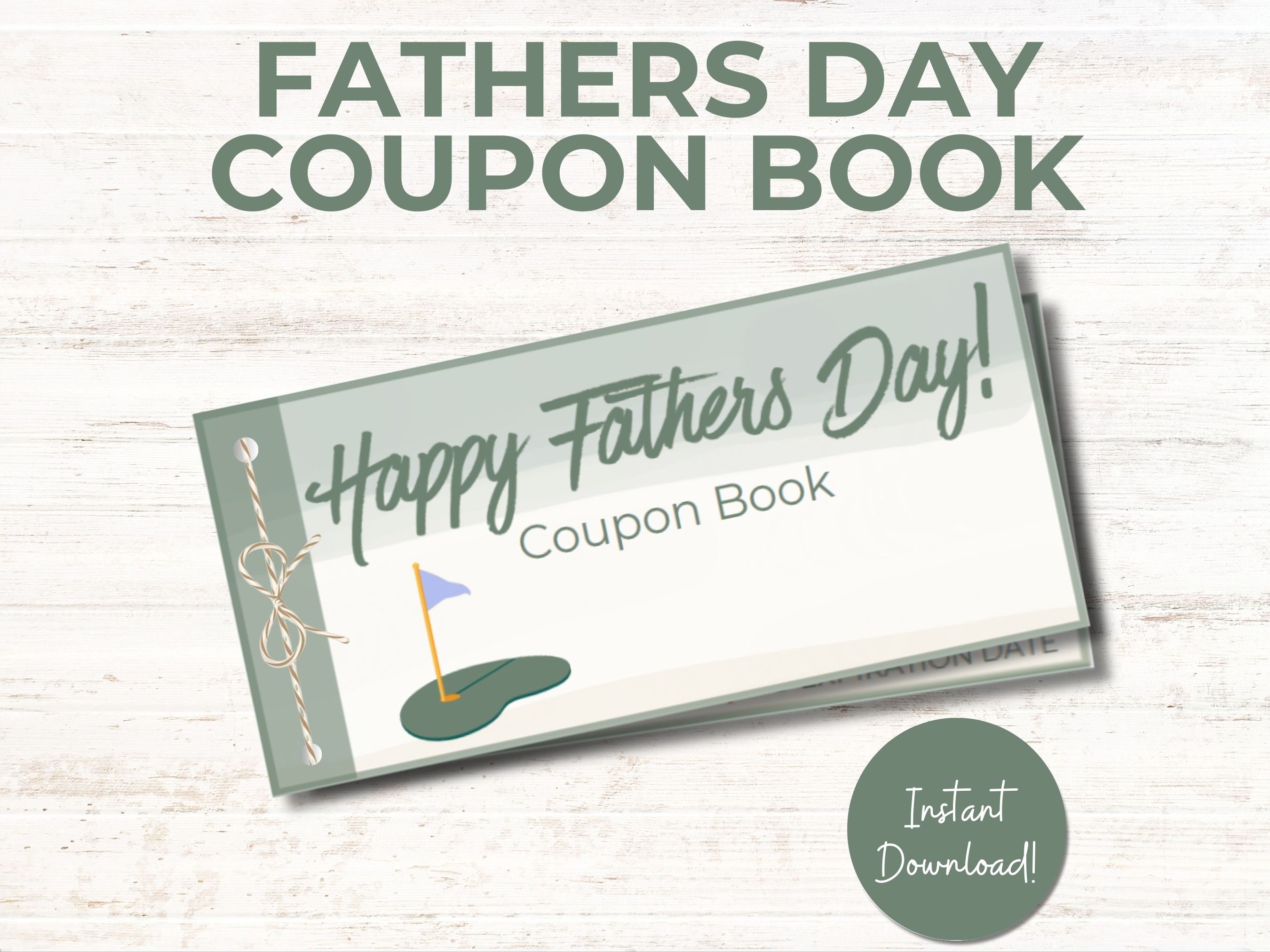 Printable Fathers Day Coupon Book, Printable Coupon Book for Dad ...