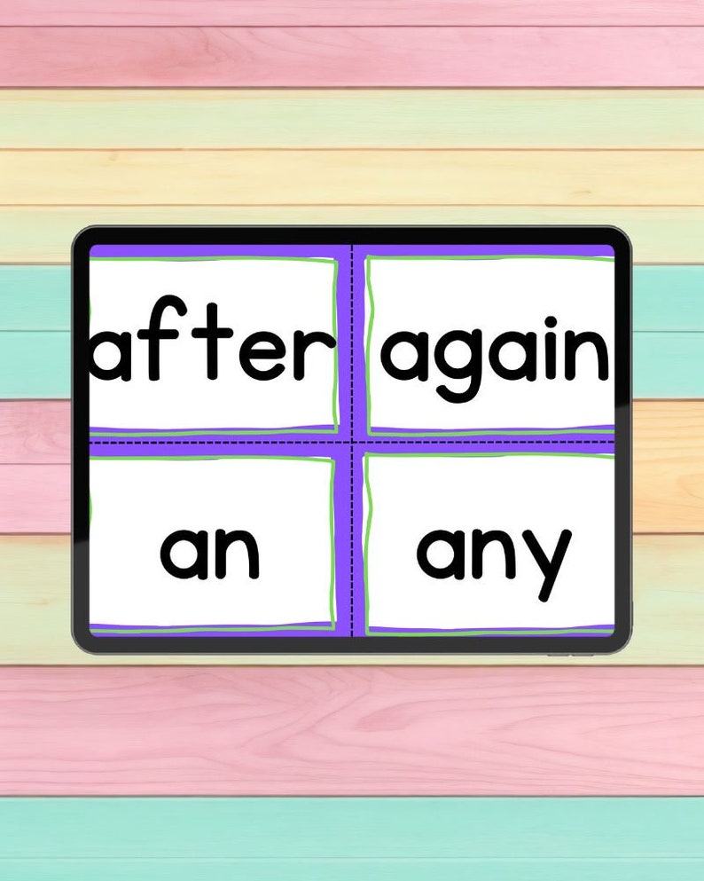 1st Grade Sight Word Flashcards, Dolch Sight Words Pack - Etsy