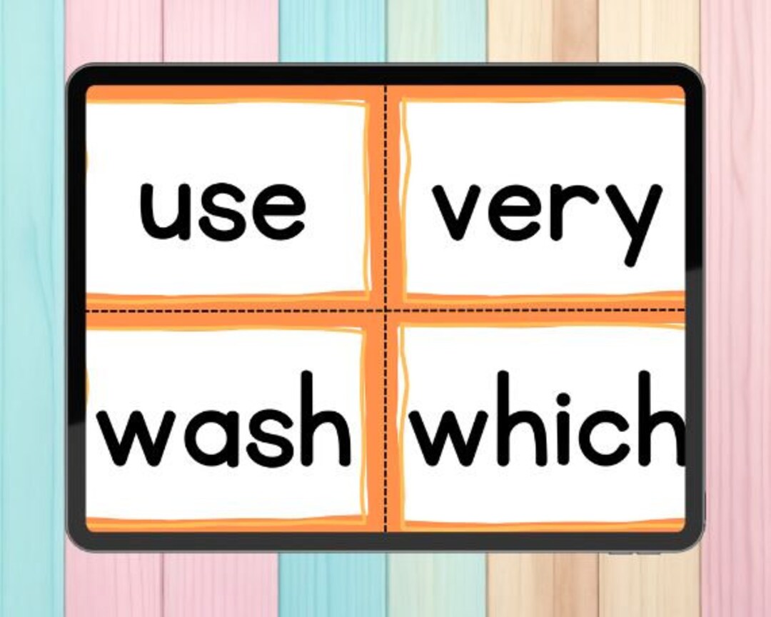 Sight Words Flashcards 2nd Grade Digital Download & PDF Educational ...