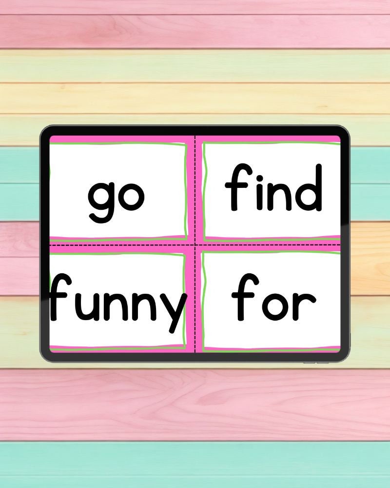 Pre-k Sight Word Flashcards, Dolch Sight Words Pack - Etsy