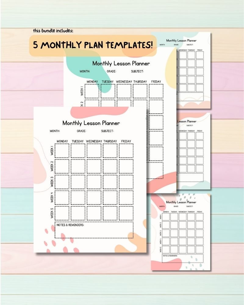 Editable Lesson Plan Bundle, Digital Templates for Teachers ...