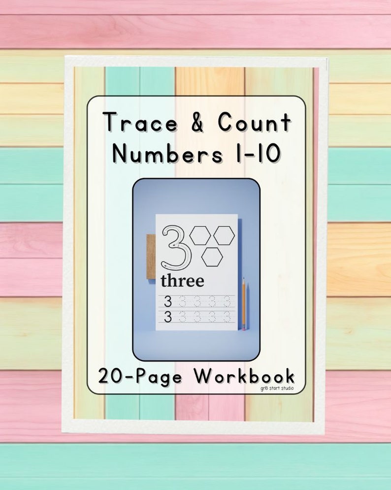 Numbers 1-10 Tracing & Writing Pack, Educational Handwriting Activity ...