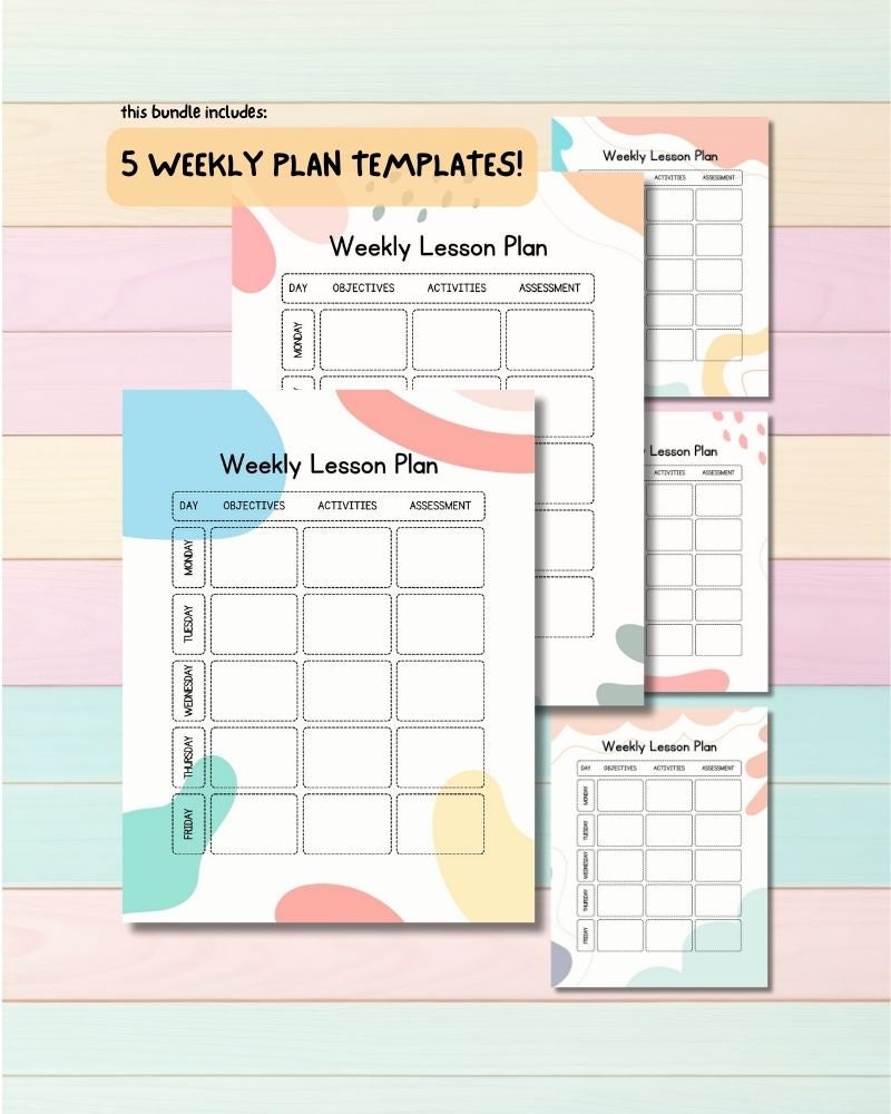 Editable Lesson Plan Bundle, Digital Templates for Teachers ...