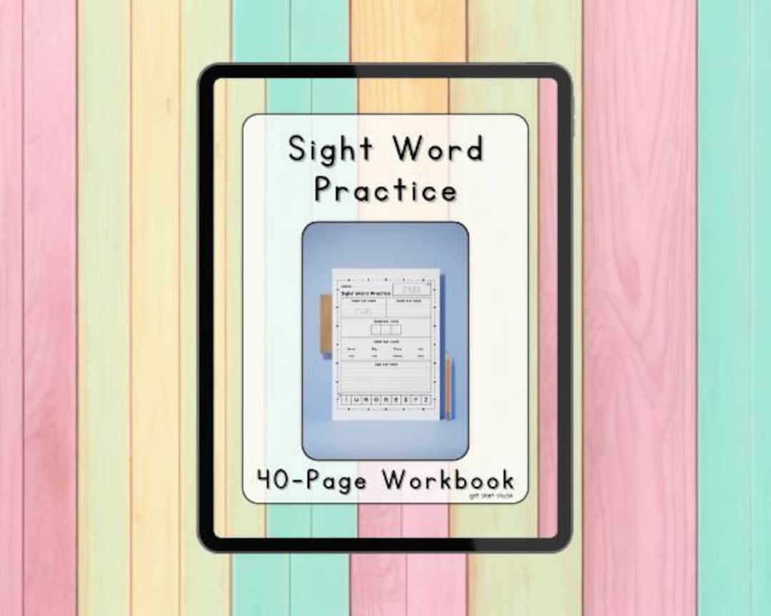 Sight Word Activity Pack, 42 Pages for Reading Skills Practice - Etsy
