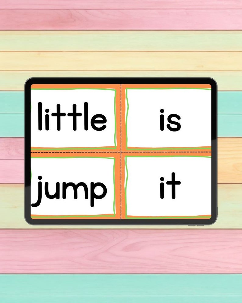 Pre-k Sight Word Flashcards, Dolch Sight Words Pack - Etsy