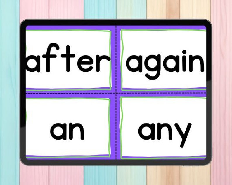 1st Grade Sight Word Flashcards, Dolch Sight Words Pack - Etsy