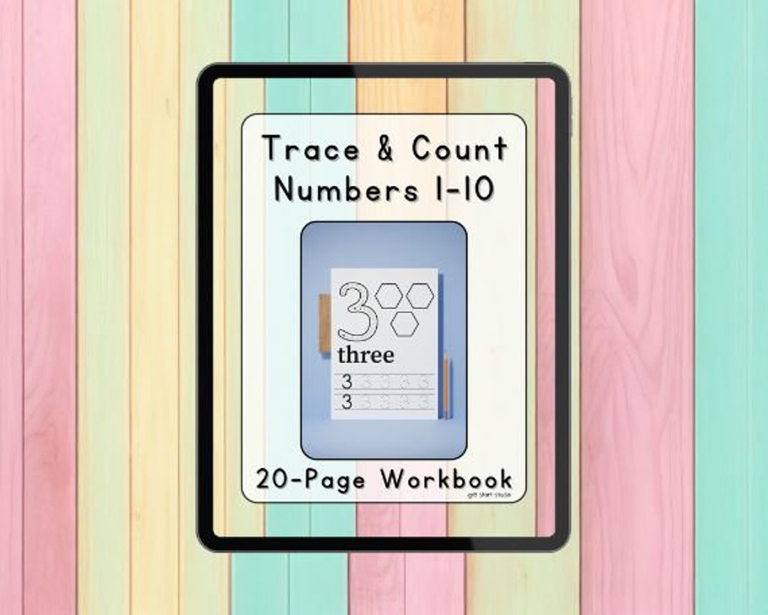 Numbers 1-10 Tracing & Writing Pack, Educational Handwriting Activity ...