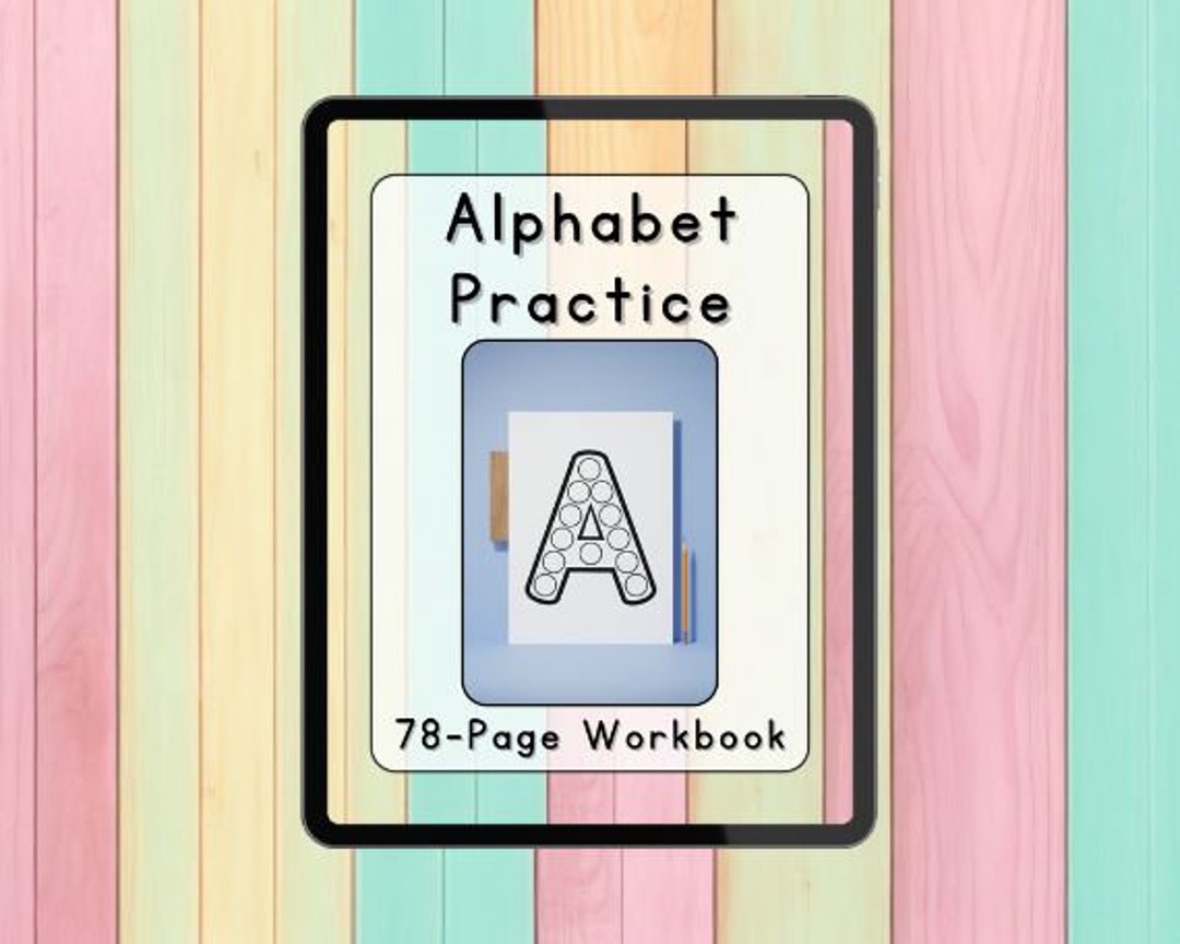Interactive Alphabet Practice Pack, 78 Pages for Tracing & Writing - Etsy