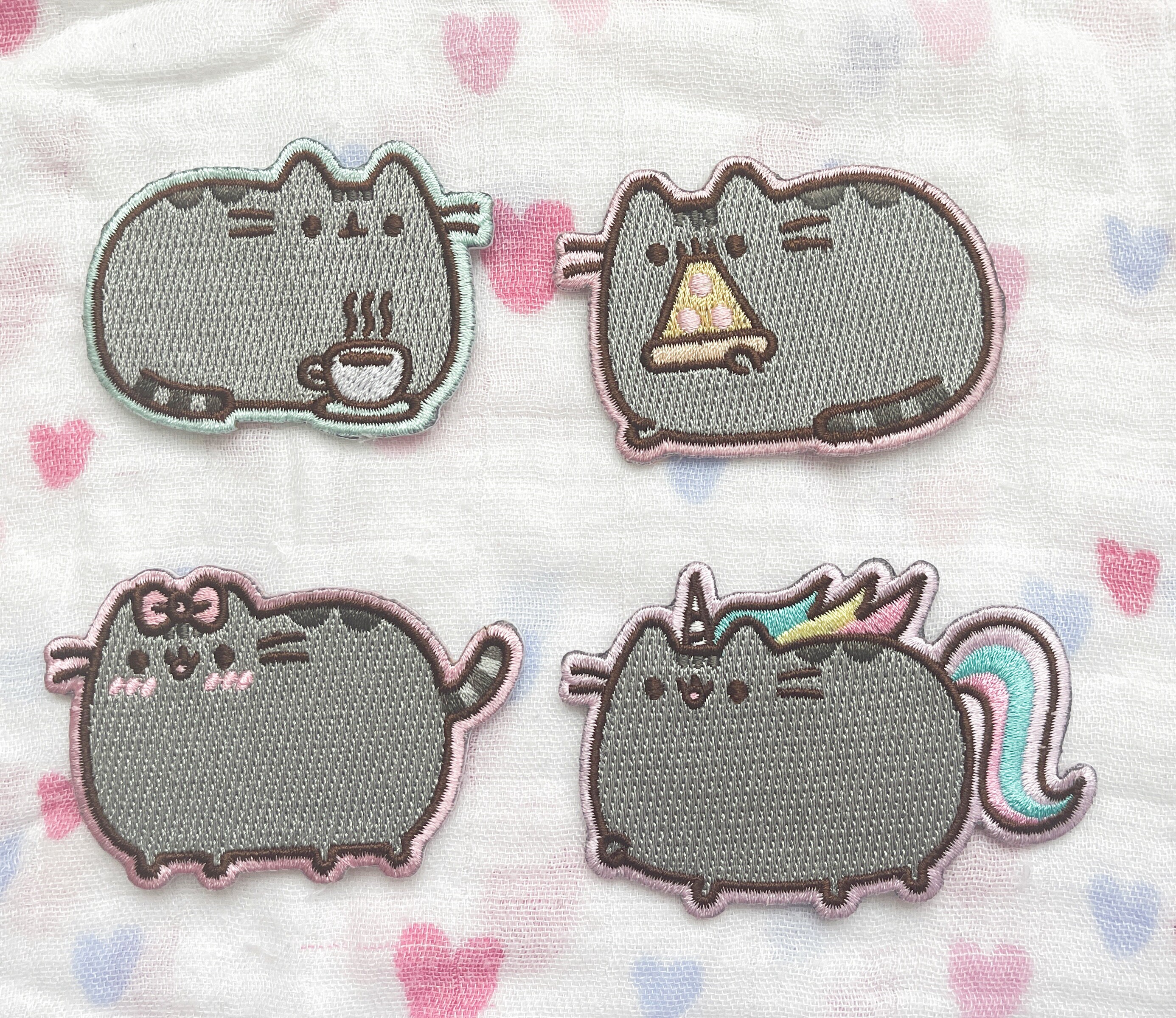 Pusheen Cat Embroidered Iron on / Sew on Patches - Etsy