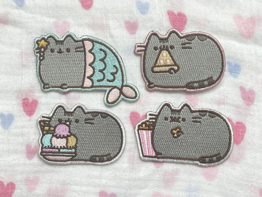 Pusheen Cat Embroidered Iron on Patches/sew on Set - Etsy