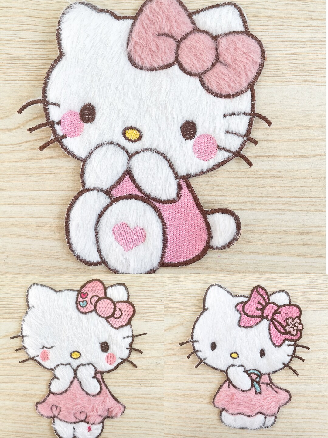 Sanrio Hello Kitty Sew on Patches, Soft Patches, Embroidered Patches ...
