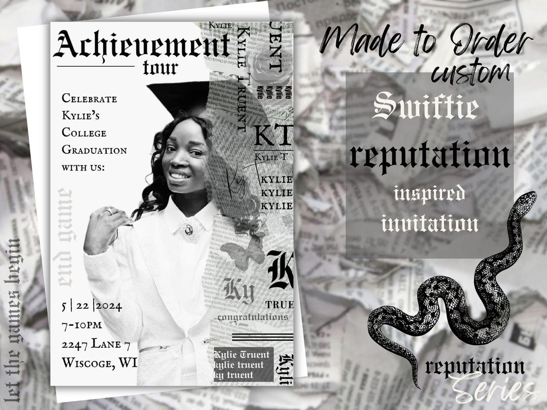 Taylor Swift Swiftie Reputation Album Inspired Custom Personalized ...