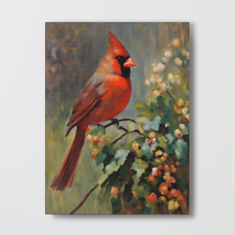 Cardinal Painting - Etsy