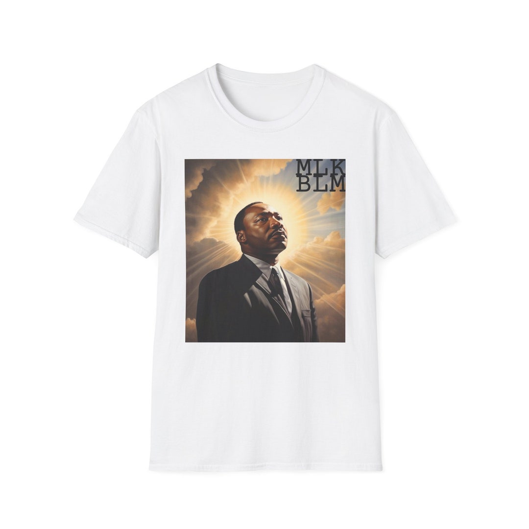 Martin Luther King Jr T-shirt, MLK Day Unisex Short Sleeve Shirt, Black ...