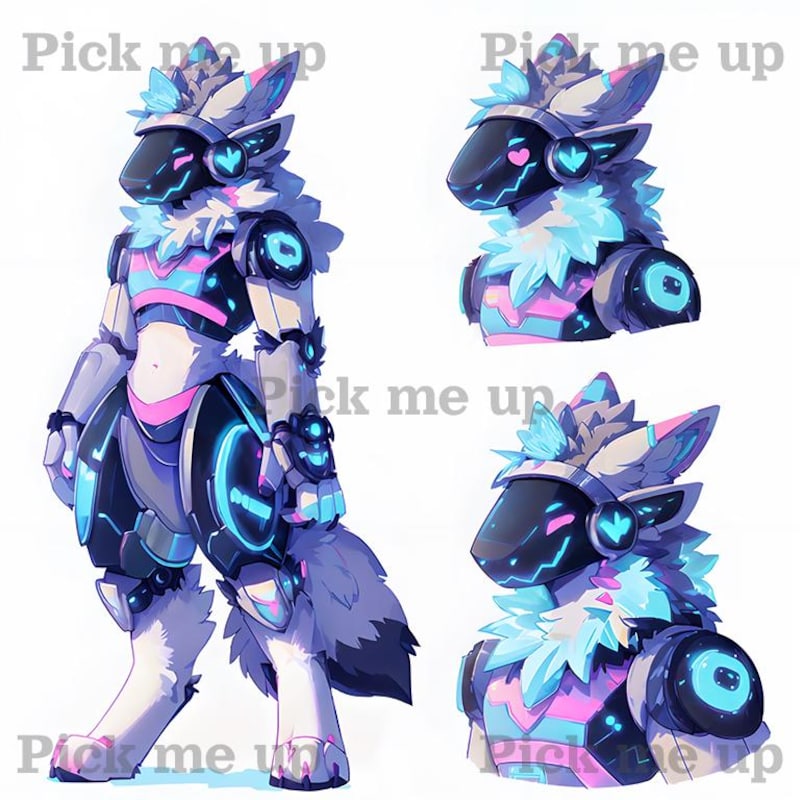 Protogen Reference Sheet Base - Etsy