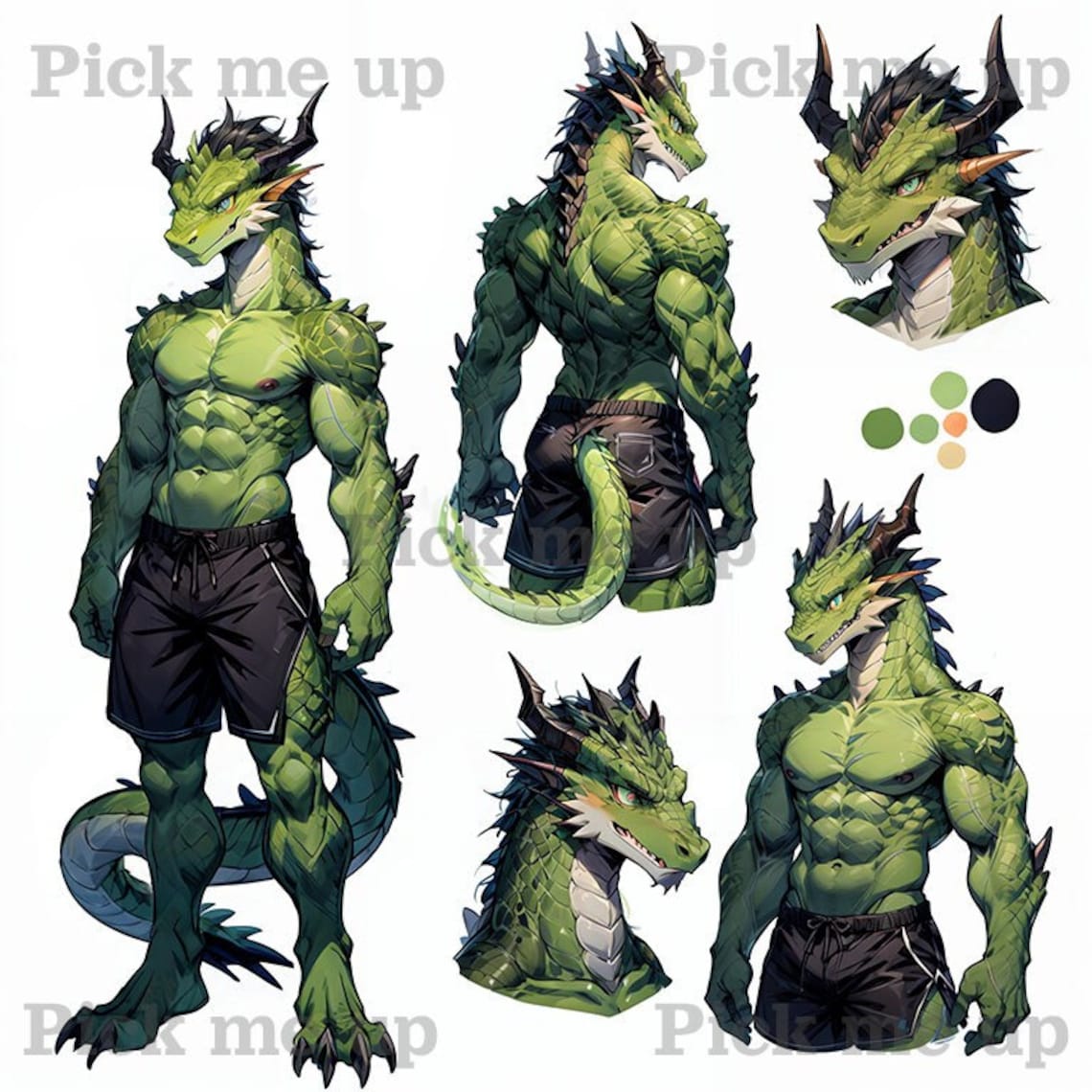 Mythical Adoptable 018 Dragon Edition - Fursona, Furry Adoptable, Furry Adopt Reference Sheet - Etsy