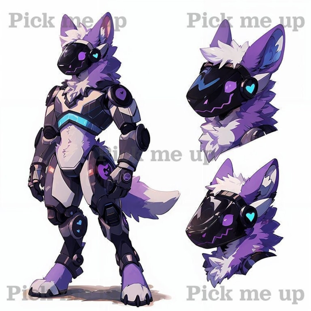 Protogen Adoptable 122 Fox Edition Fursona, Furry Adopt, OC Reference ...