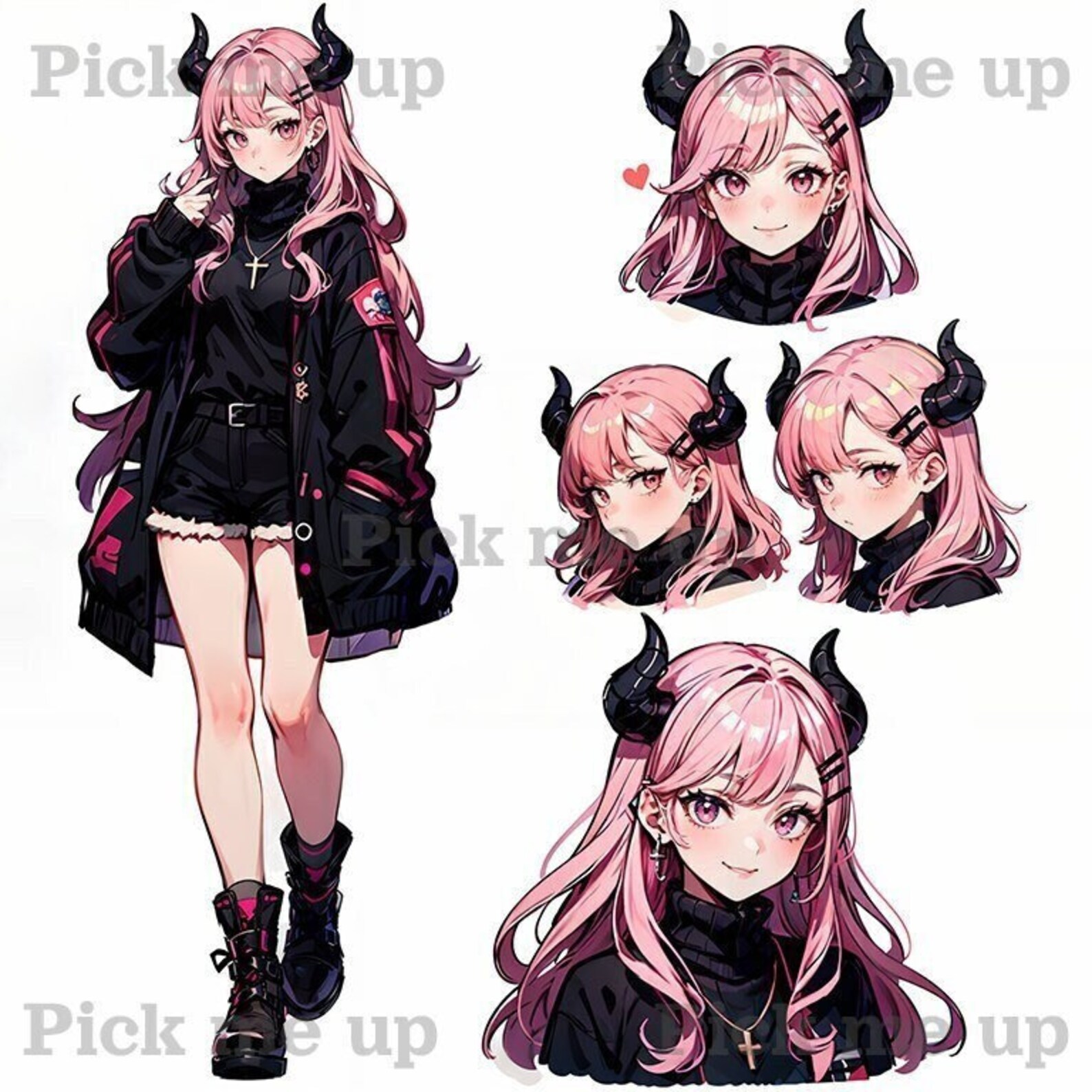 Adoptable 073 Demoness Edition - Anime Adopt, OC Reference Sheet - Etsy