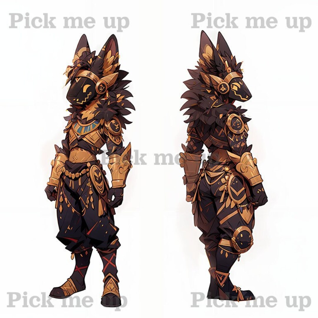 Protogen Adoptable 086 Anubis Edition - Fursona, Furry Adopt, OC ...