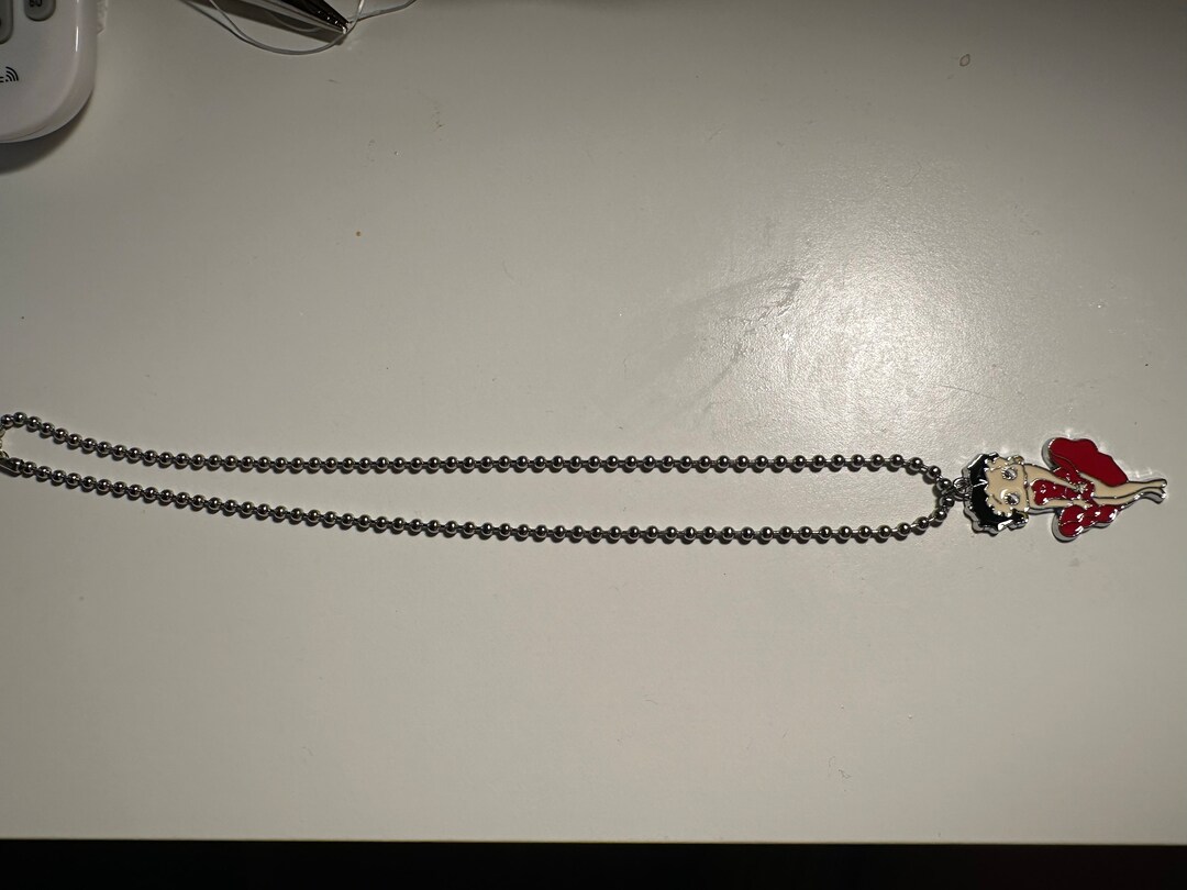 Betty Boop Ball Chain Necklace - Etsy