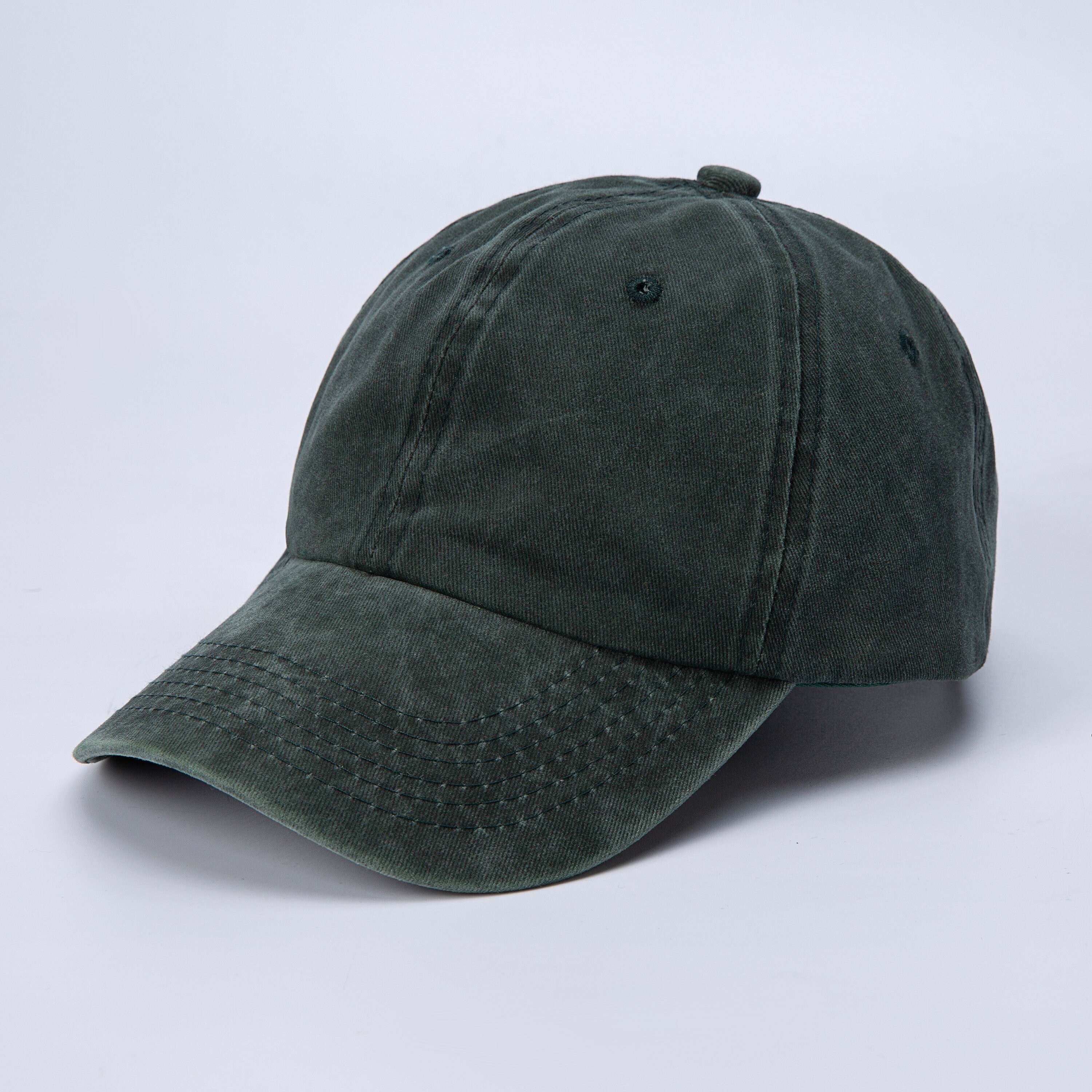 Distressed Baseball Cap With Custom Embroidery | Vintage Style Hat ...