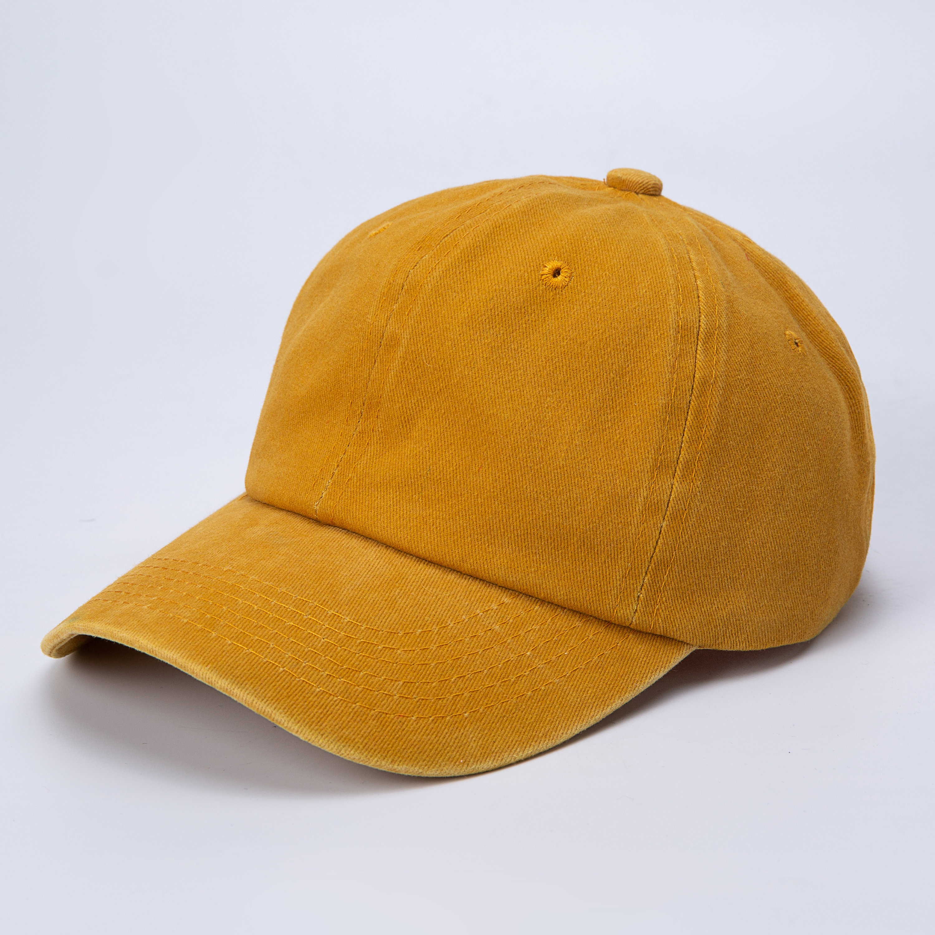 Distressed Baseball Cap With Custom Embroidery | Vintage Style Hat ...