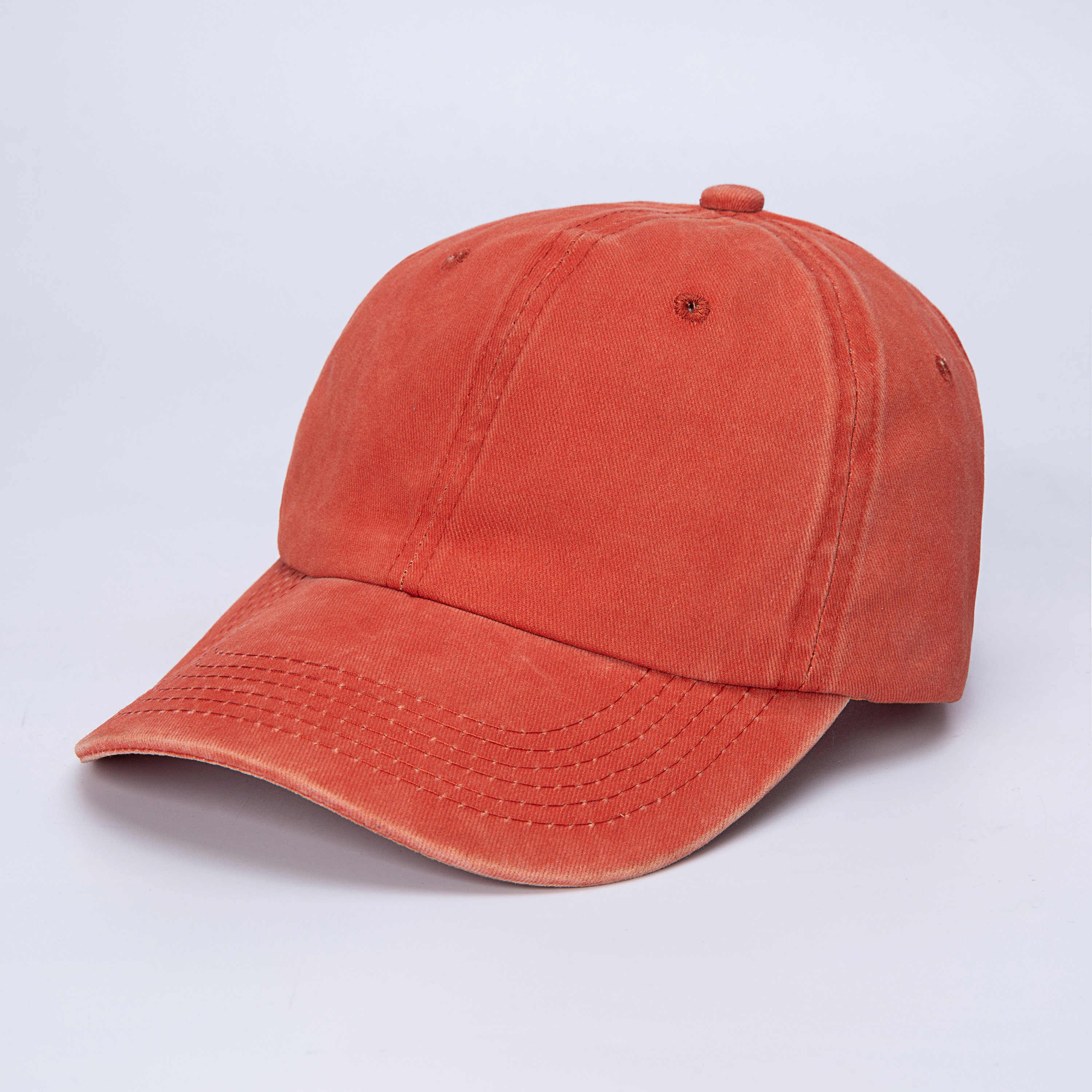 Distressed Baseball Cap With Custom Embroidery | Vintage Style Hat ...