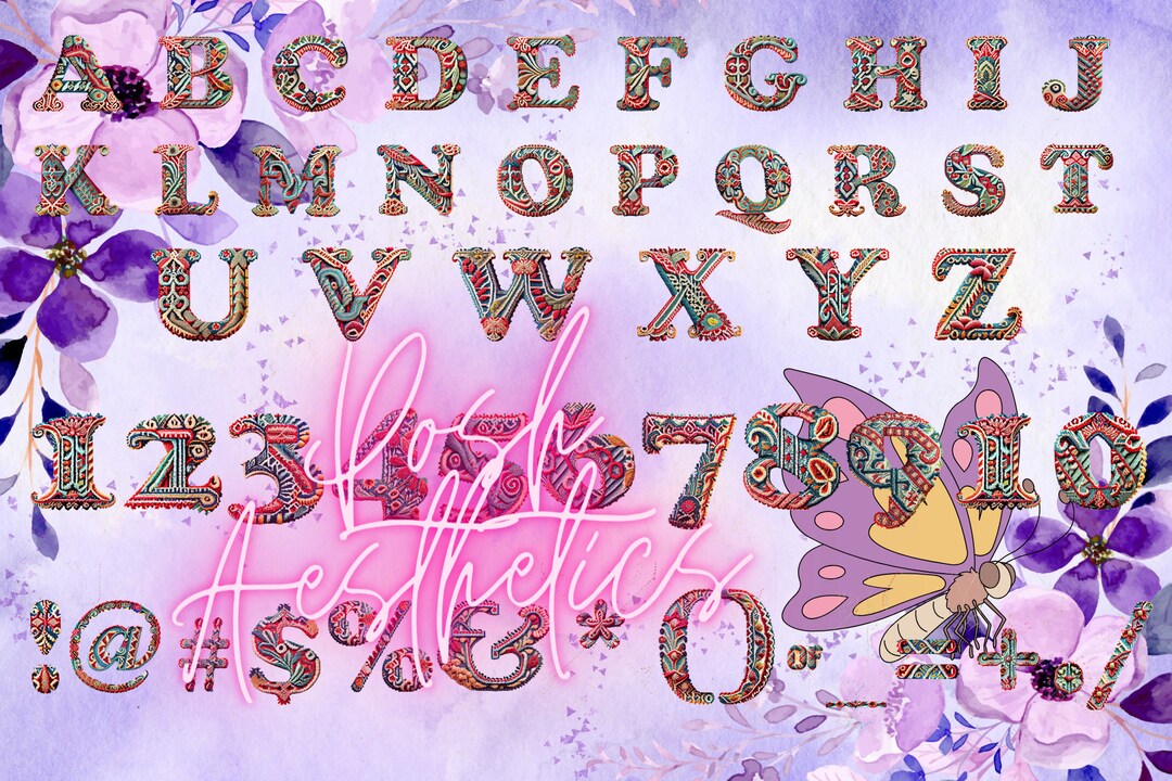 Firefly PNG Letters - Etsy