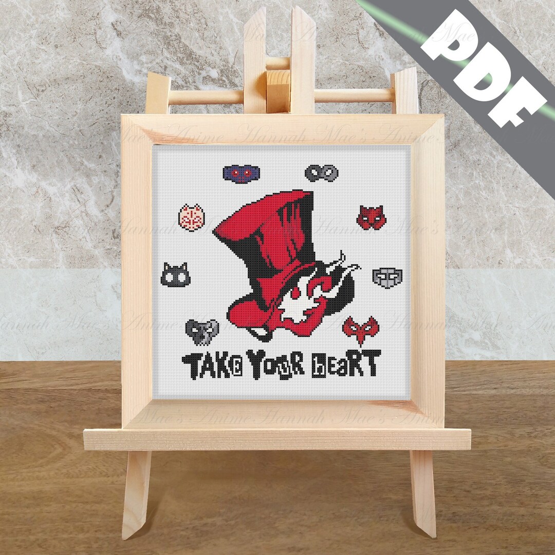 Persona 5 Take Your Heart Digital Cross-stitch Pattern - Etsy