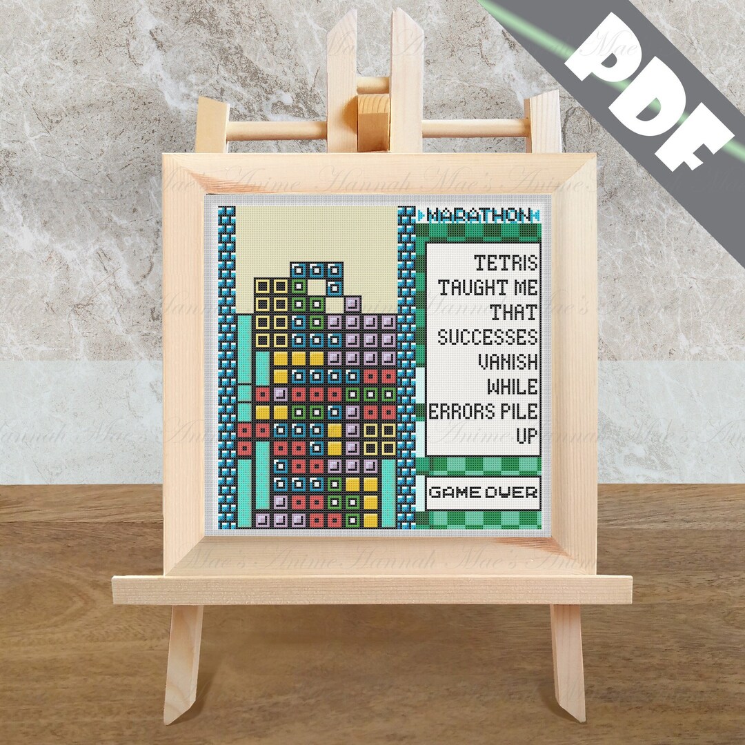 Tetris Digital Cross-stitch Pattern - Etsy