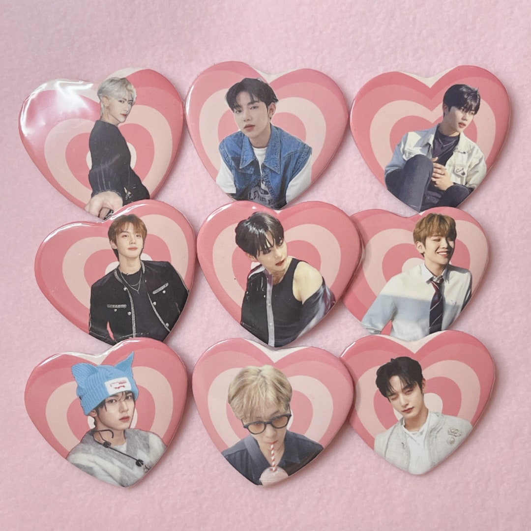 ZB1 Heart Shaped Buttons - Etsy