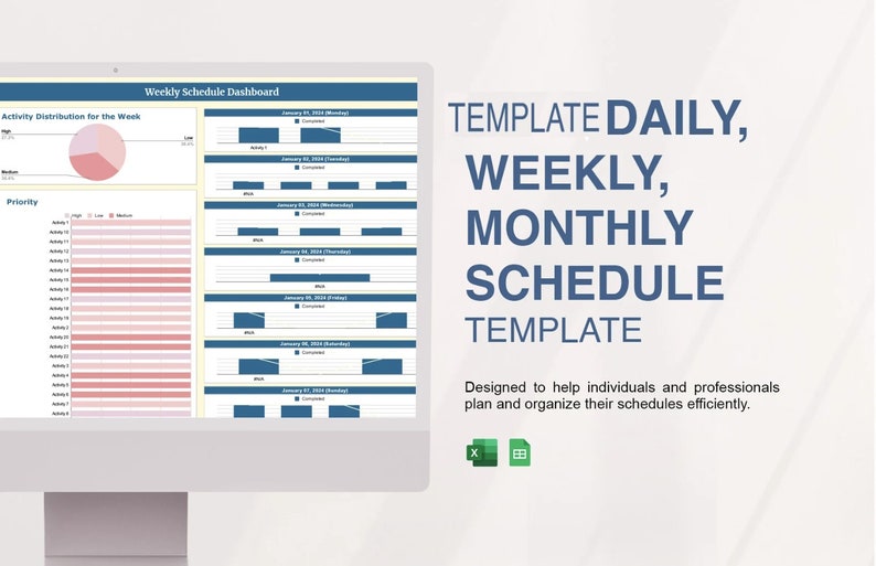Schedule Template Blue Palette Simple Annual Budget Personal Finances ...