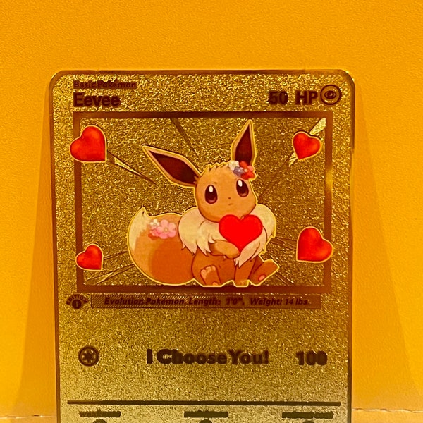 Eevee Card I Choose You - Etsy