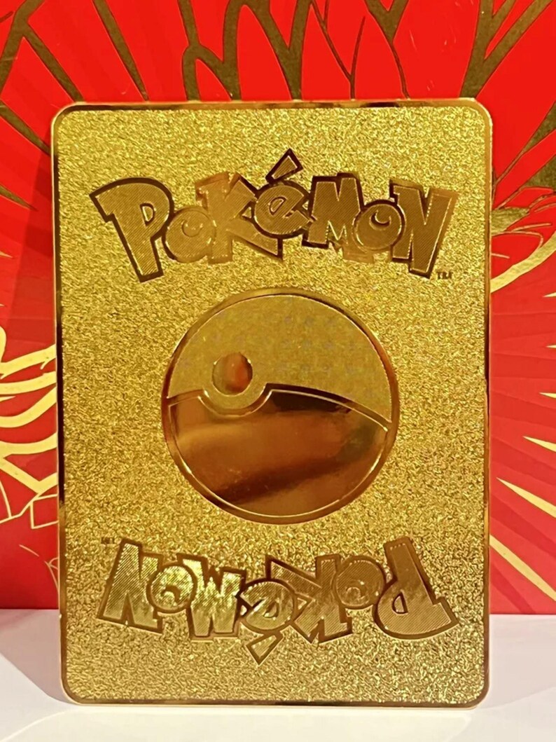 Pokemon Black Gold Metal Charizard Ancient Animal Collectable Card TCG ...