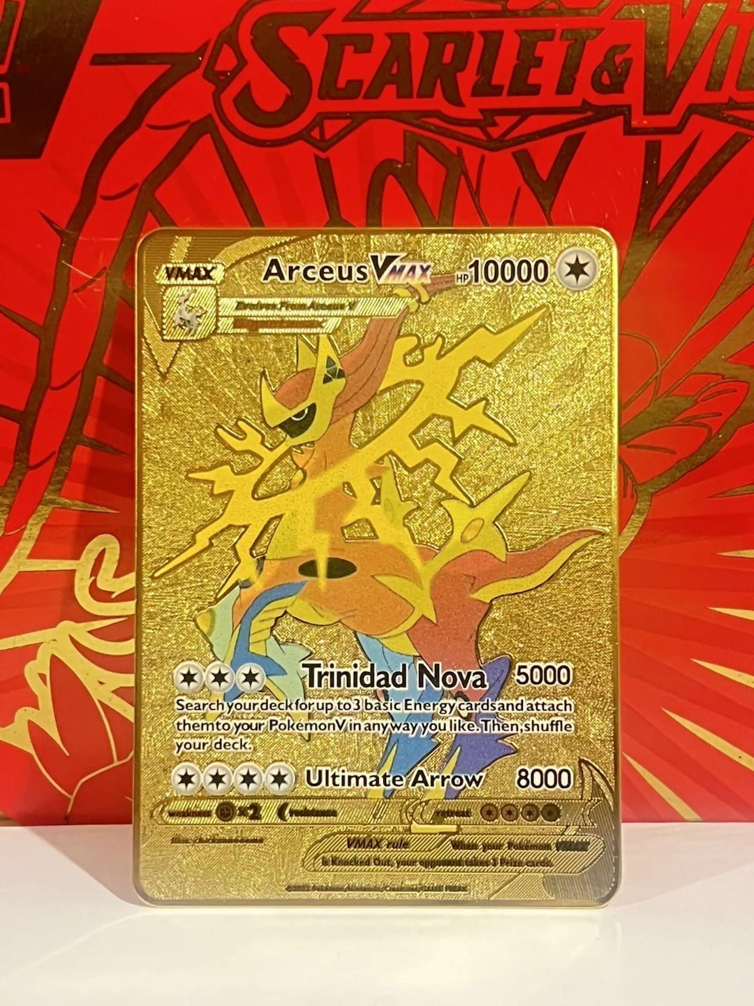 Arceus VMAX Gold Metal Pokemon Card Collectible Gift/display - Etsy