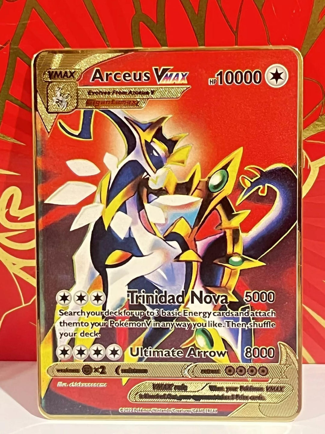 Arceus VMAX Gold Metal Pokemon Card Collectible Gift/display - Etsy