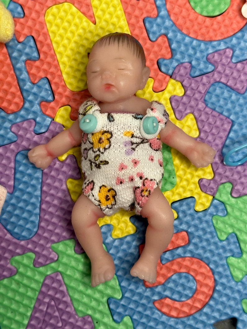 Mini Silicone Baby Doll 3 Inch W/ Accessories - Etsy