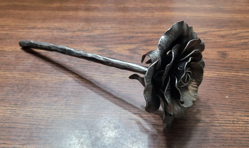 Hand Forged Rose - Etsy