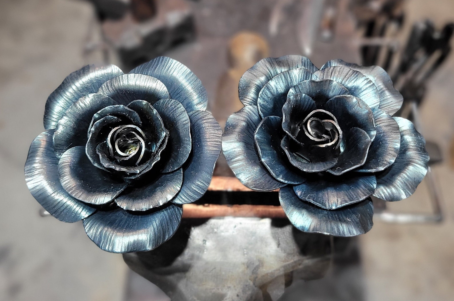 Hand Forged Rose - Etsy