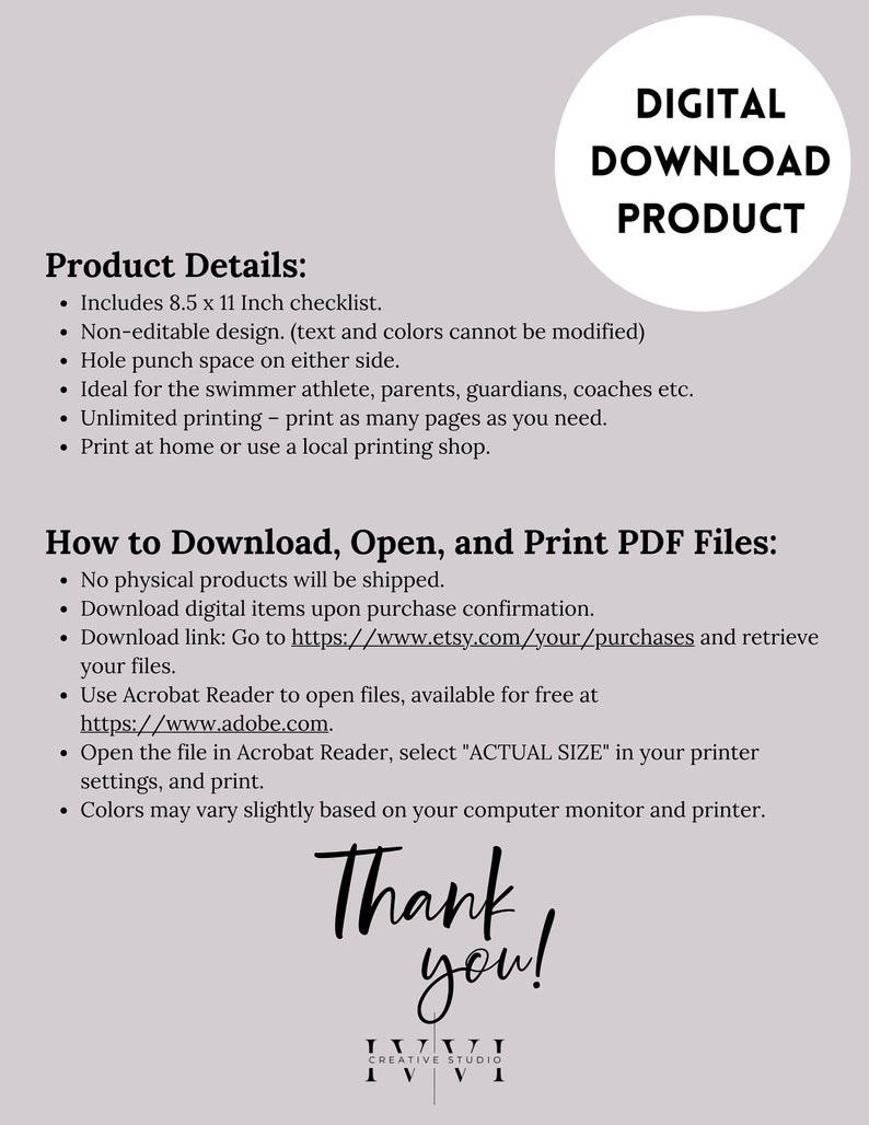 Swim Meet Checklist / Swim Meet Packing List / Never Forget to Pack an ...