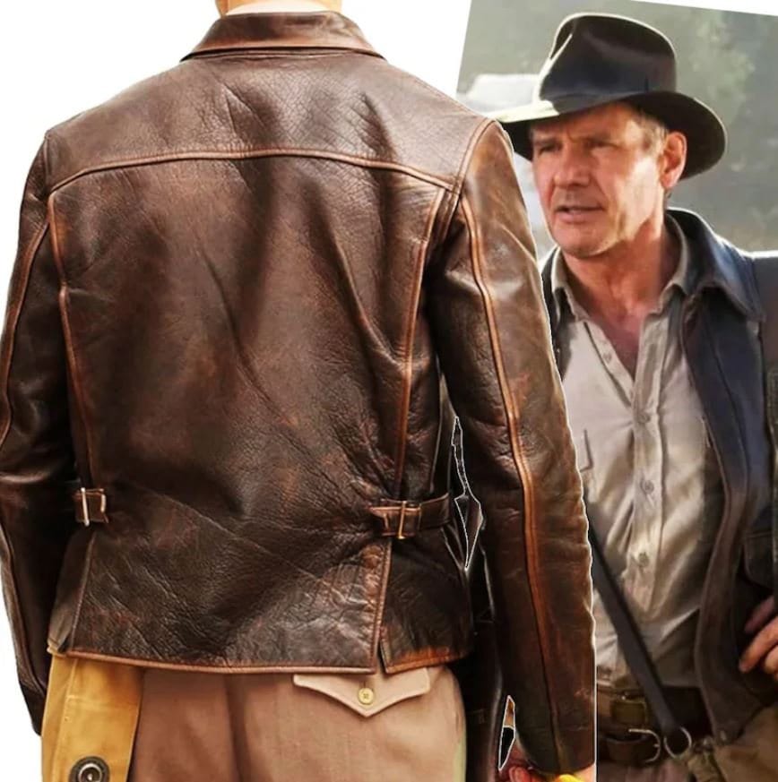 Inspired by Indiana Jones Raiders of the Ark Jacket Harrison Ford Brown ...