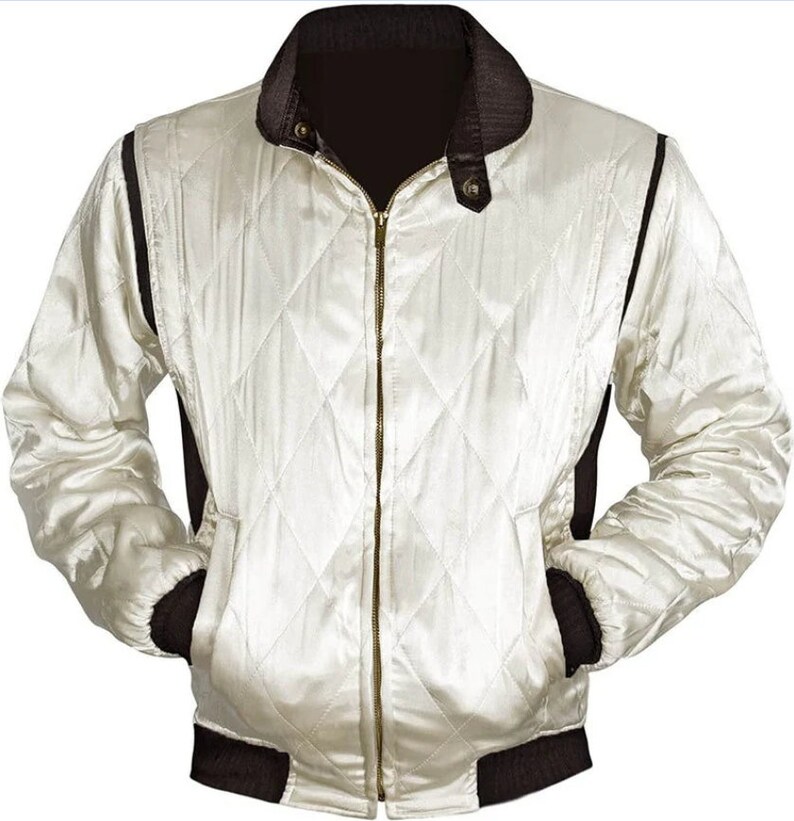 Handmade Ryan Gosling Drive Scorpion White Satin Lightweight Casual ...
